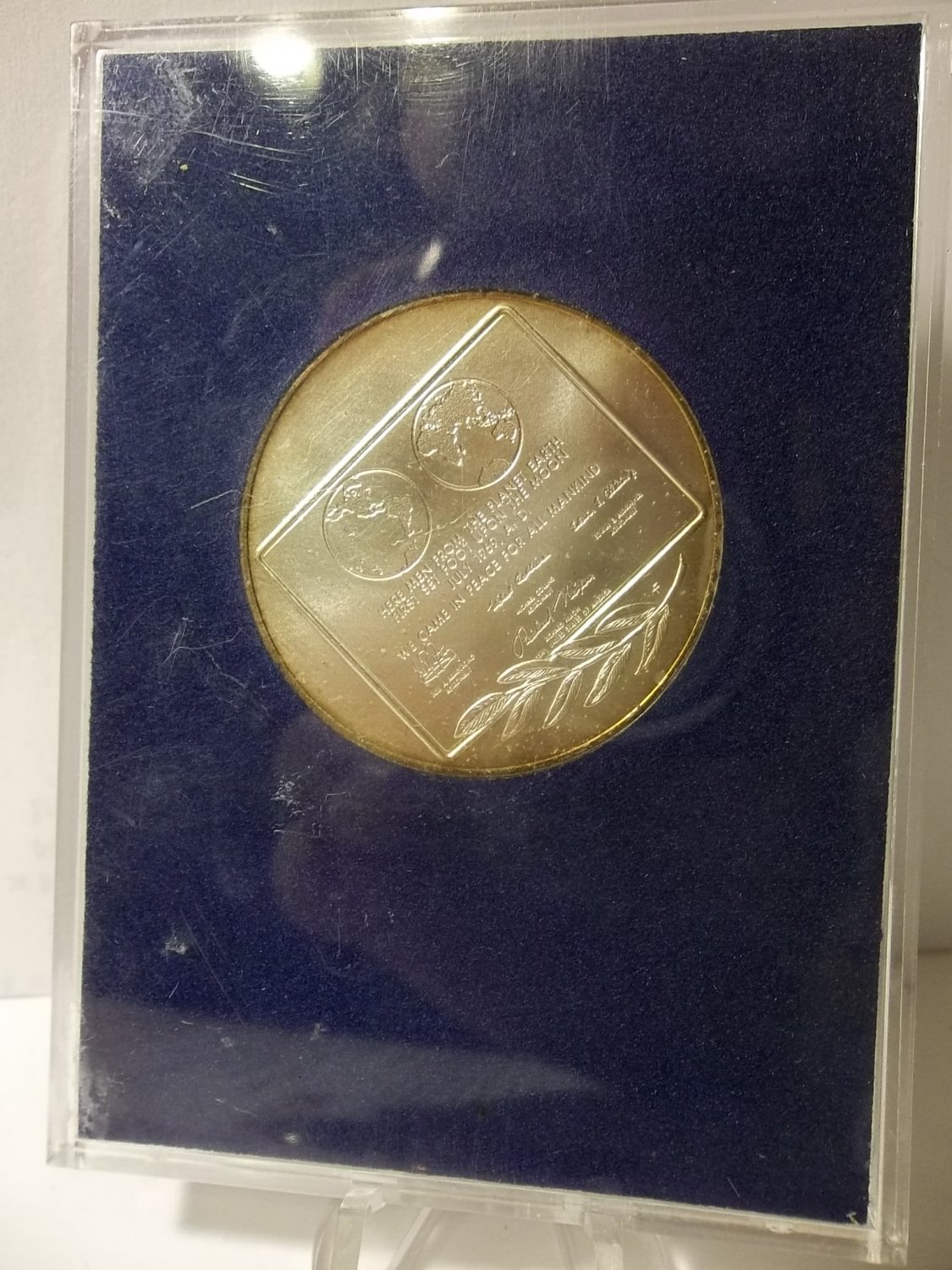 1969, First Step on the Moon Eyewitness Solid Sterling Silver ...