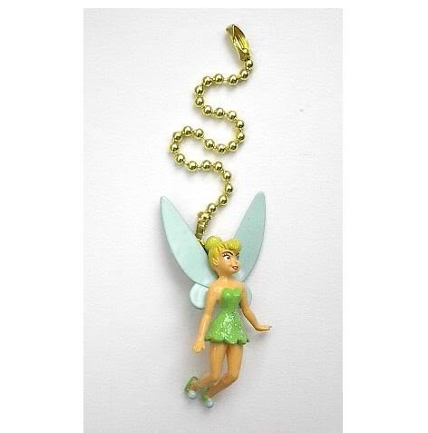 NEW Disney Tinkerbell Figure Ceiling Fan Light Lamp Pull FREE Shipping