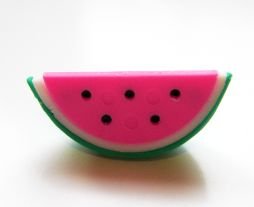 NEW Pink Watermelon Fruit Kawaii Eraser Japanese IWAKO