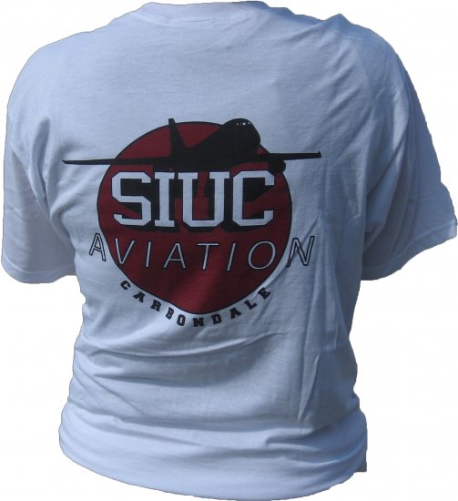 SIUC White Aviation T-shirt