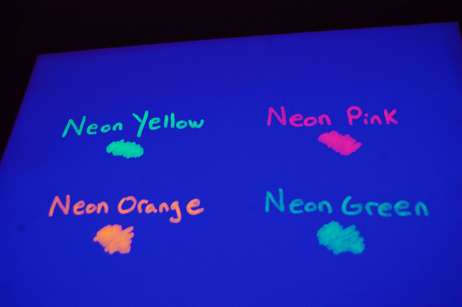 Blacklight Reactive Electric Neon Permanent Fabric Markers 5 Pack Blacklight Reactive Electric Neon Permanent Fabric Markers 5 Pack