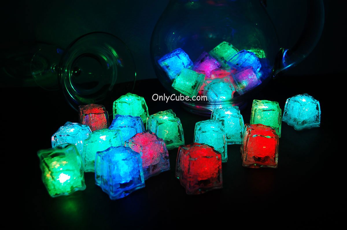 Set of 144 Litecubes RAINBOW Light up LED Ice Cubes