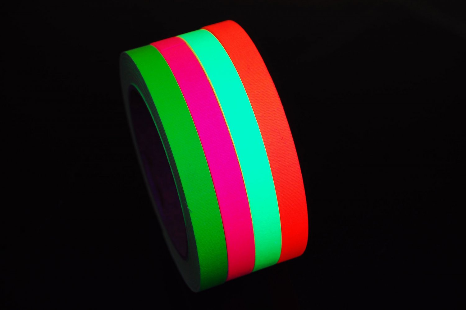 4 Pack Half Inch UV Blacklight Reactive Fluorescent Gaffer Tape 4 Rolls ...