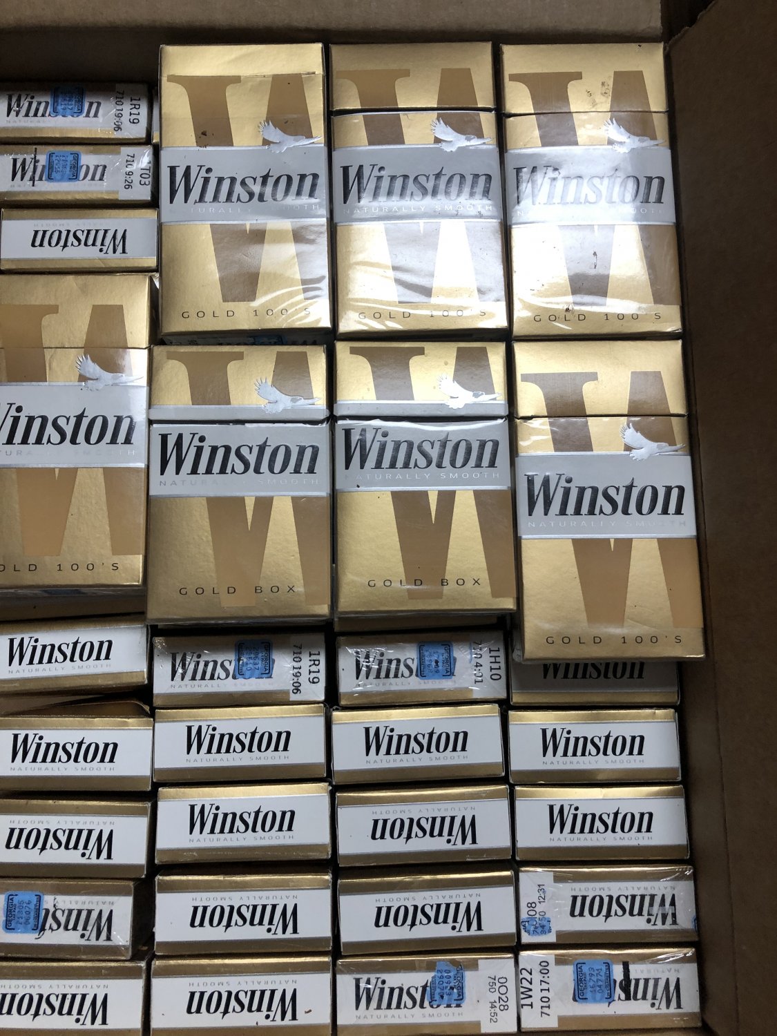 30 Winston Empty/no tobacco Cigarette flip top packs Boxes crafts art ...