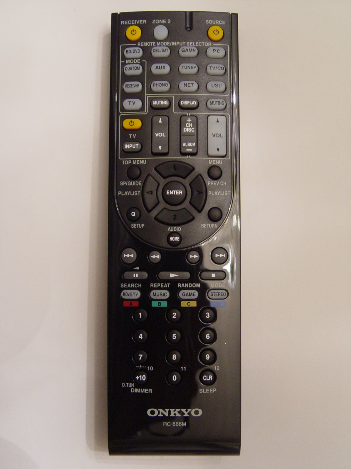 Onkyo RC-866M Remote Control Part # 24140866