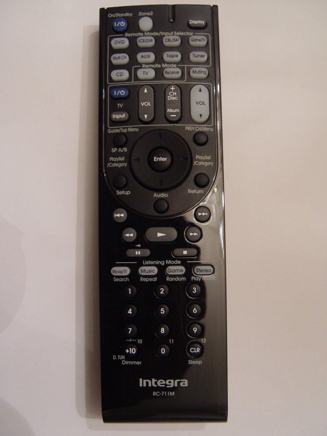 Integra RC-711M Remote Control Part # 24140711