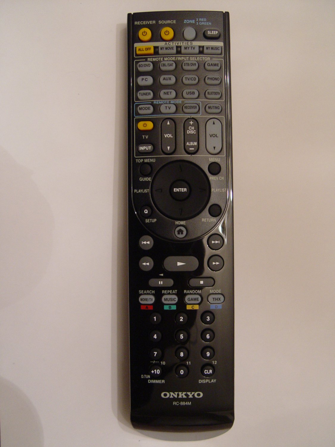 Onkyo RC-884M Remote Control Part # 24140884