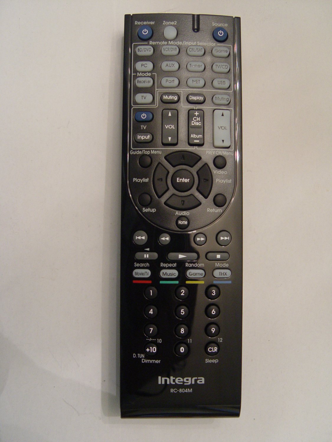 Integra RC-804M Remote Control Part # 24140804