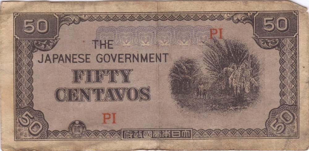 50 CENTAVOS Japanese Government