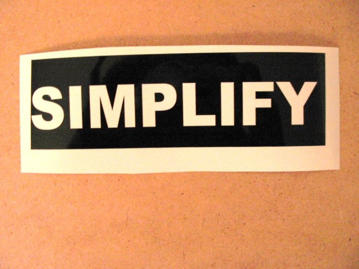 $1.99 SIMPLIFY vinyl die cut sticker decal colors laptop car window ...