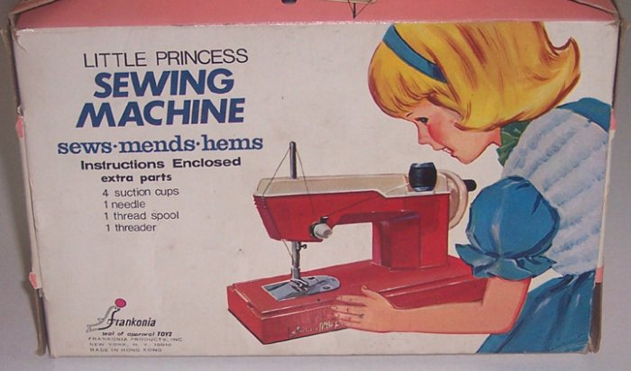 MIB Vintage Little Princess Sewing Machine by Frankonia circa 1960s