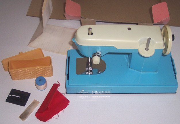 MIB Vintage Little Princess Sewing Machine by Frankonia circa 1960s