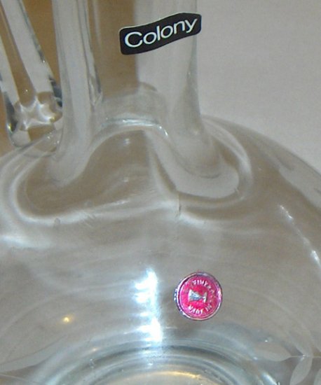 Cut Crystal Colony Glass Handled Decanter with Glass Ball Top