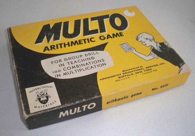 Vintage 1955 Kenworthy Educational Multo Arithmetic Game