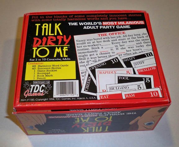 Vintage 1994 TDC Games Talk Dirty to Me Game