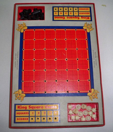 Vintage 1955 Polygon Corp. King Square Game
