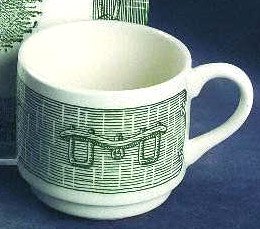 Vintage Royal China RYL112 Wide Base Cup (no Saucer) - Green Ox Yoke ...