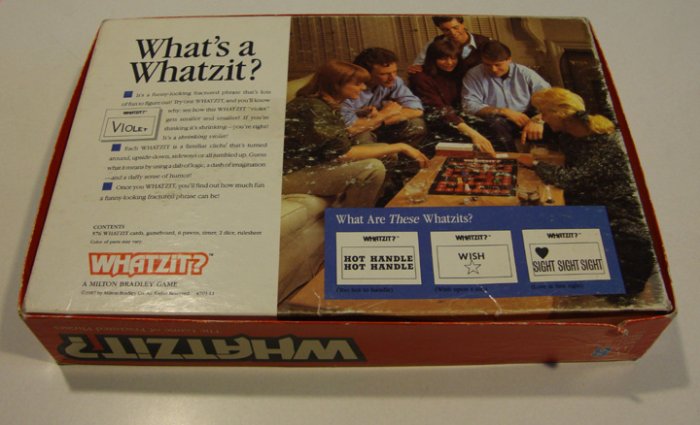 Vintage 1987 Milton Bradley Whatzit? Board Game