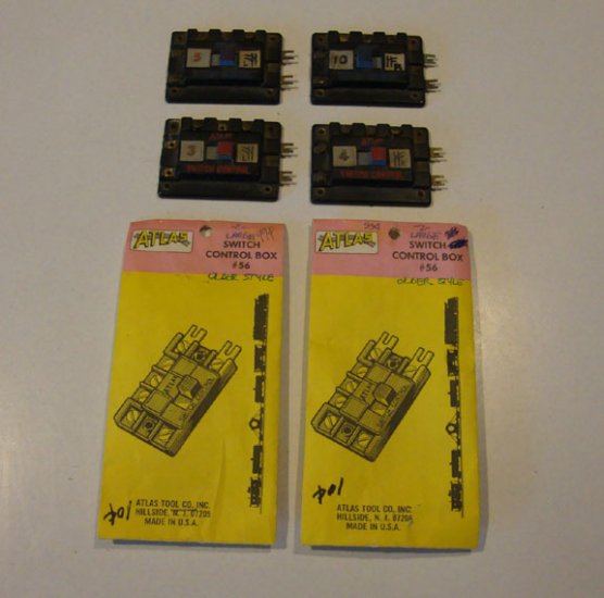 Vintage Train Atlas Switch Control Box #56 - Set of 4