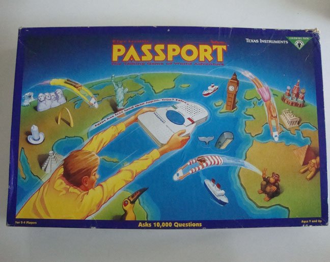 Vintage Texas Instruments Passport Board Game