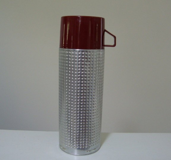 Vintage Thermo-King Aluminum 1 Quart Thermos Model # 71A.
