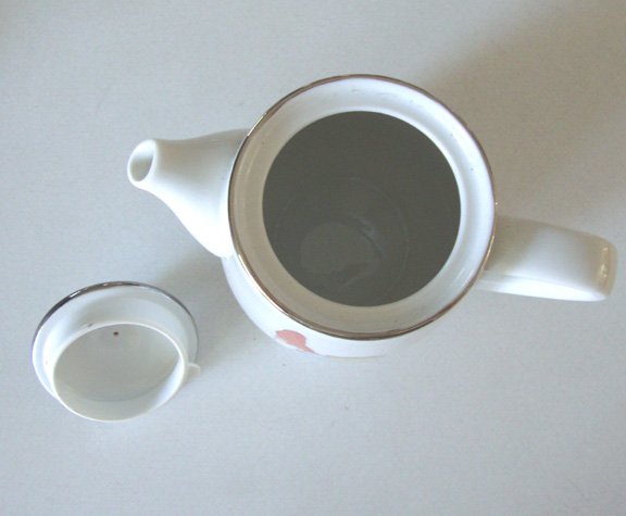 Vintage 1981 Hand-Painted Garden Gnomes Coffee / Tea Pot Server