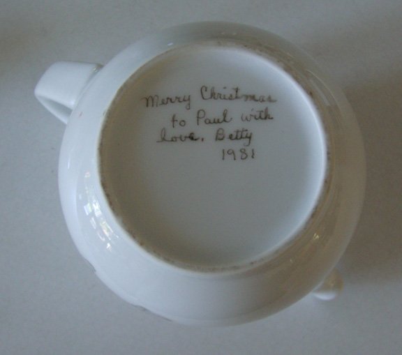 Vintage 1981 Hand-Painted Garden Gnomes Coffee / Tea Pot Server