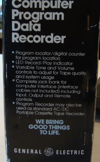 Vintage 1980s Ge Model 3-5158 Computer Program Data Recorder