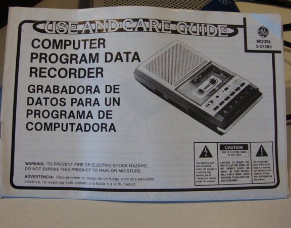 Vintage 1980s Ge Model 3-5158 Computer Program Data Recorder