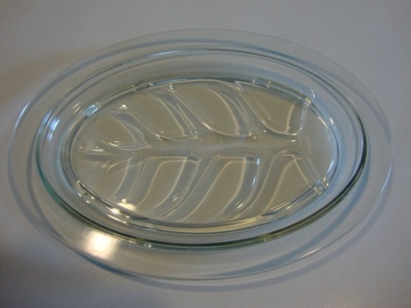 Vintage Pyrex Clear Glass Meat Platter - 15"