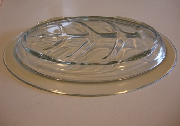 Vintage Pyrex Clear Glass Meat Platter - 15"