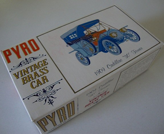 Vintage 1967 Pyro 1909 Cadillac "30" Tourer Model Car Kit #C458-125