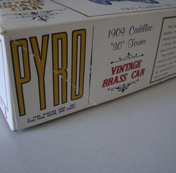 Vintage 1967 Pyro 1909 Cadillac "30" Tourer Model Car Kit #C458-125
