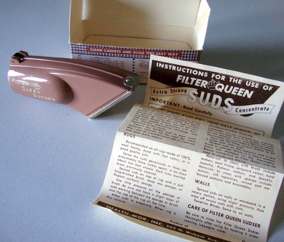 Vintage 1950s FILTER QUEEN SUDSER Attachment (for Carpet Cleaning)