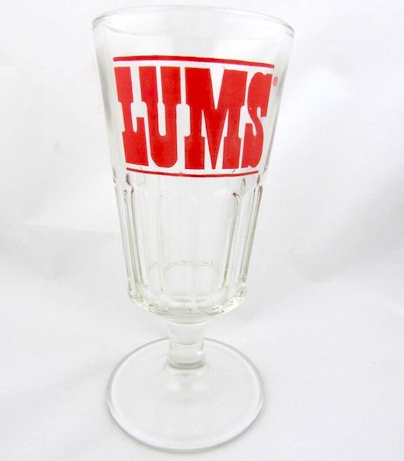 Vintage Lums Restaurant Large Goblet