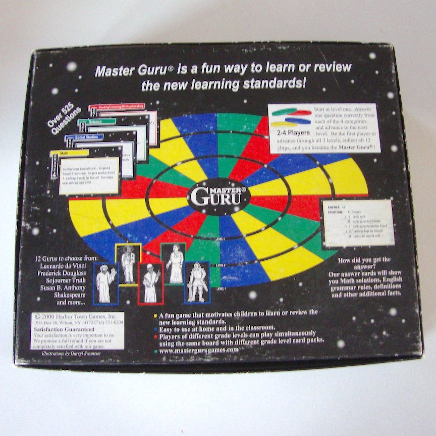 Vintage 2000 Master Guru Board Game Educational