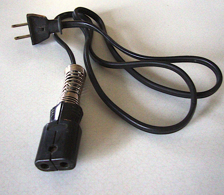 Vintage APPLIANCE CORD 2-Prong Bakelite End - 5A 250V 10A 125V Vintage APPLIANCE CORD 2-Prong Bakelite End - 5A 250V 10A 125V