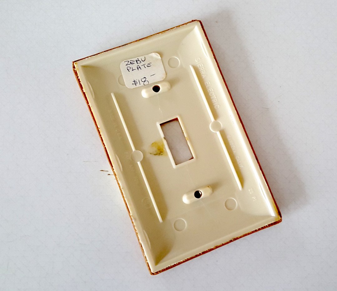 Vintage 1980s Painted Single Light Switch Plate Cover - Child climbing ...