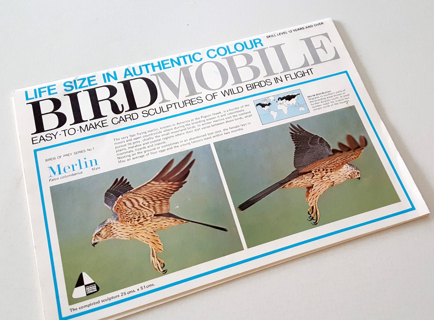 Vintage 1976 Malcolm Topp Birdmobile Merling Paperboard Sculpture