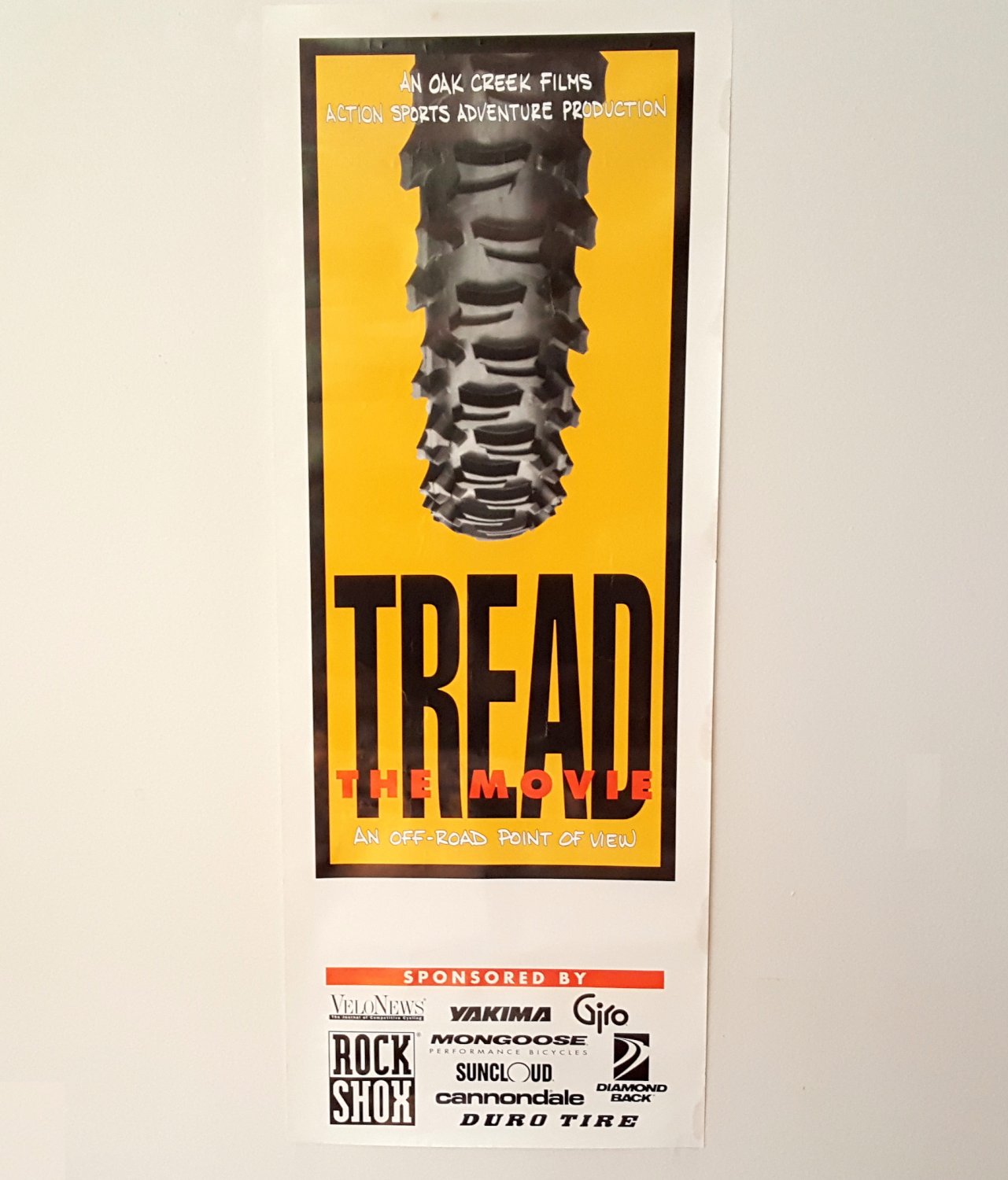 Original 1993 Tread the Movie Poster - Oak Creek Films