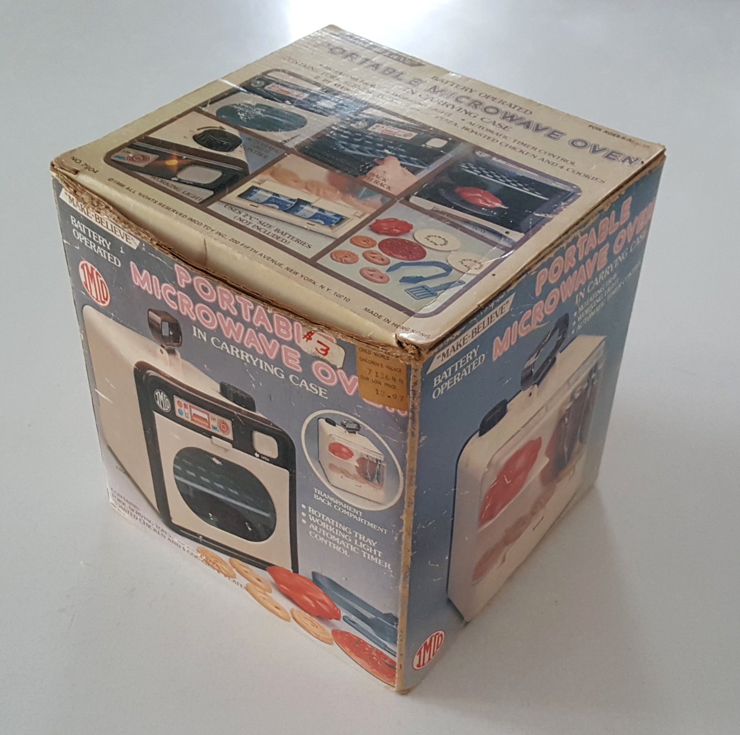 Vintage 1986 Imco Play Kitchen Portable Microwave Oven with Original ...