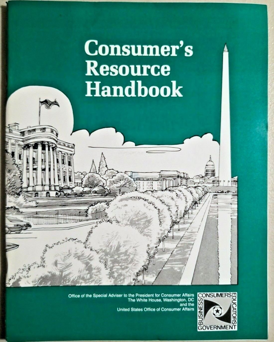 1988 Consumer's Resource Handbook Ronald Reagan Virginia H. Knauer