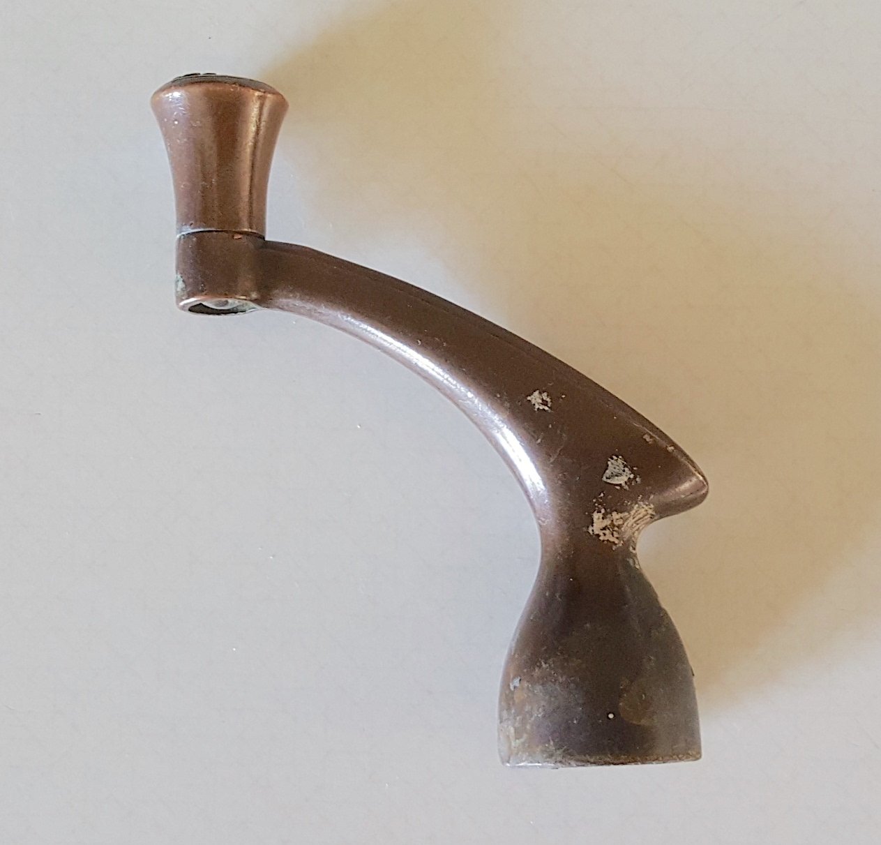 Vintage 1950s Pella Casement Window Crank Handle - Bronze