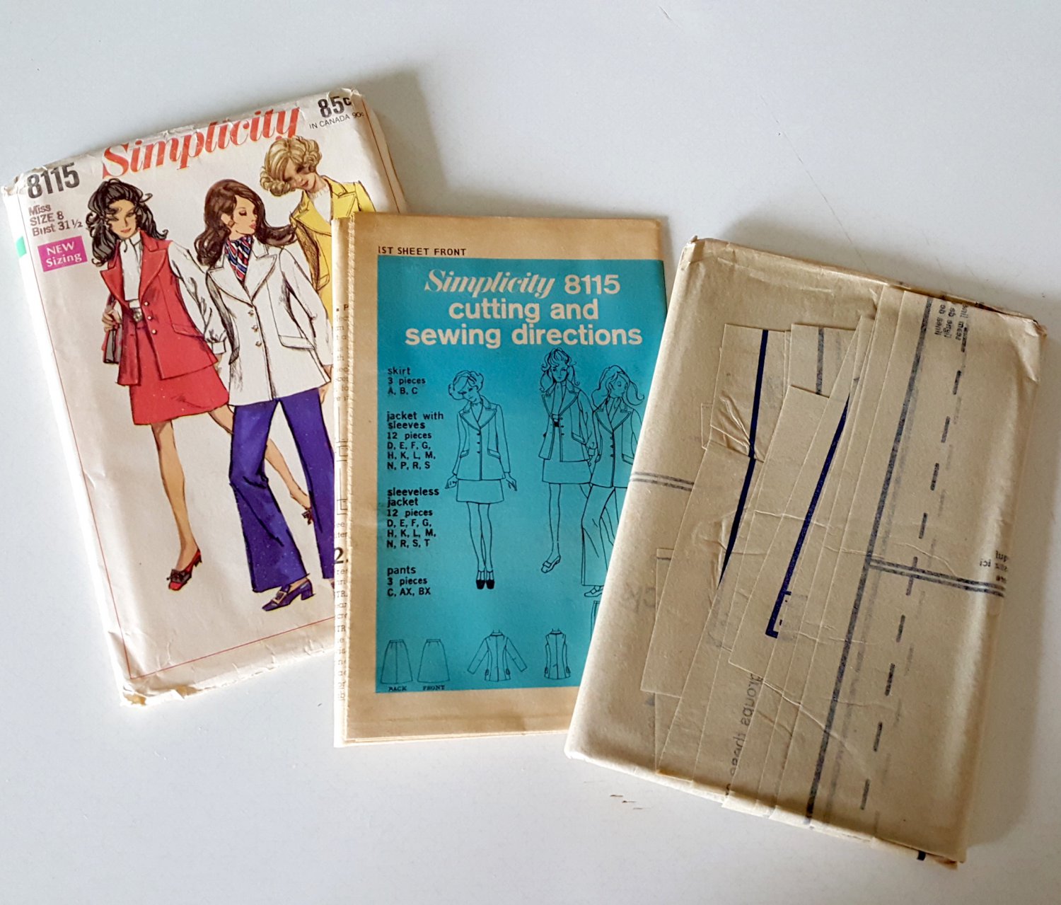 Vintage 1968-9 Junior Miss Simplicity New Sizing Sewing Patterns Set of ...