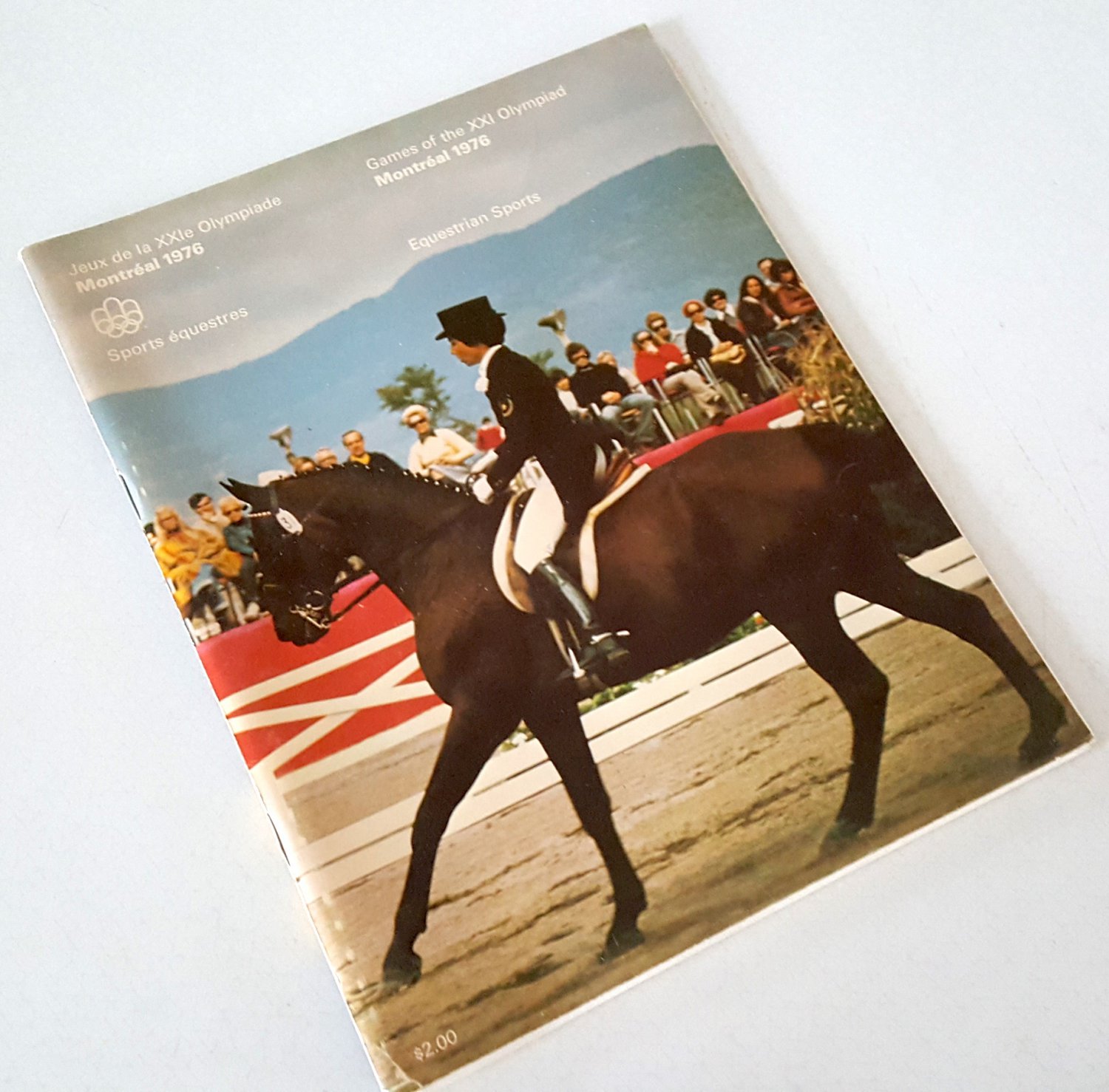 1976 Montreal Equestrian Sports Olympic Program - Autographed Dwight Stones