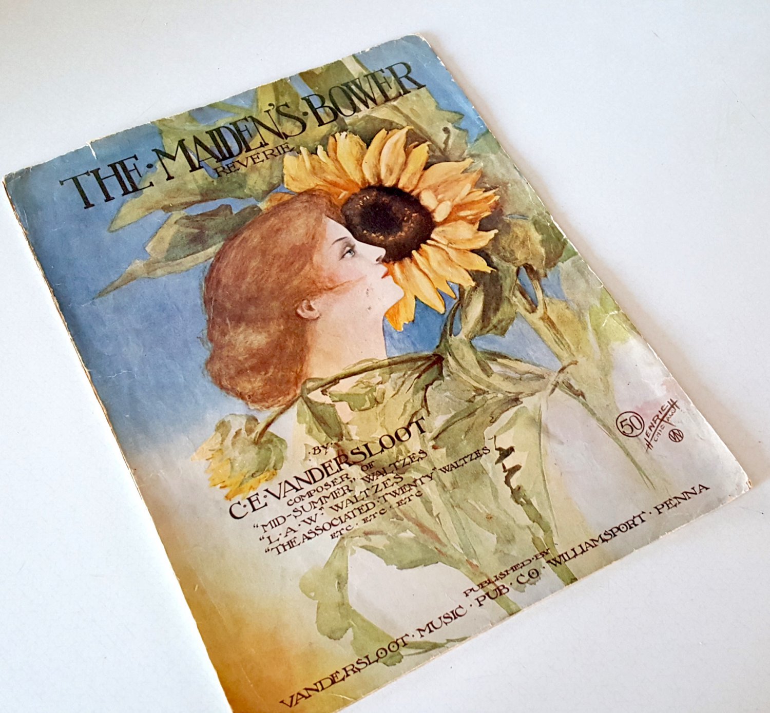 Vintage 1908 The Maiden's Bower Reverie Sheet Music