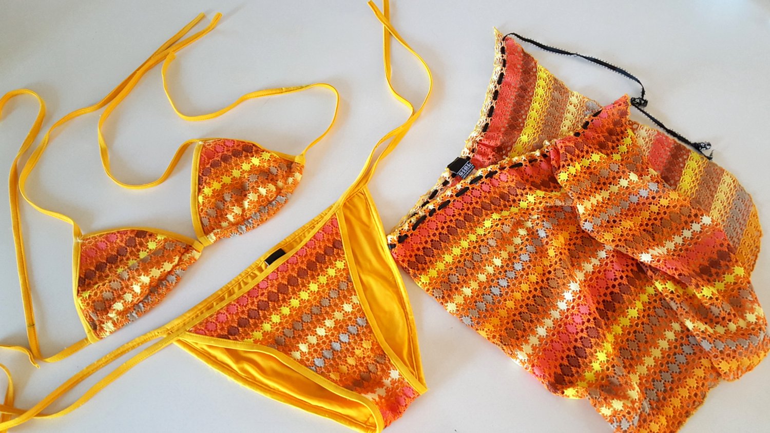G.I.R.L. Girls in Real Life Bikini Swimsuit with Wrap- Size L