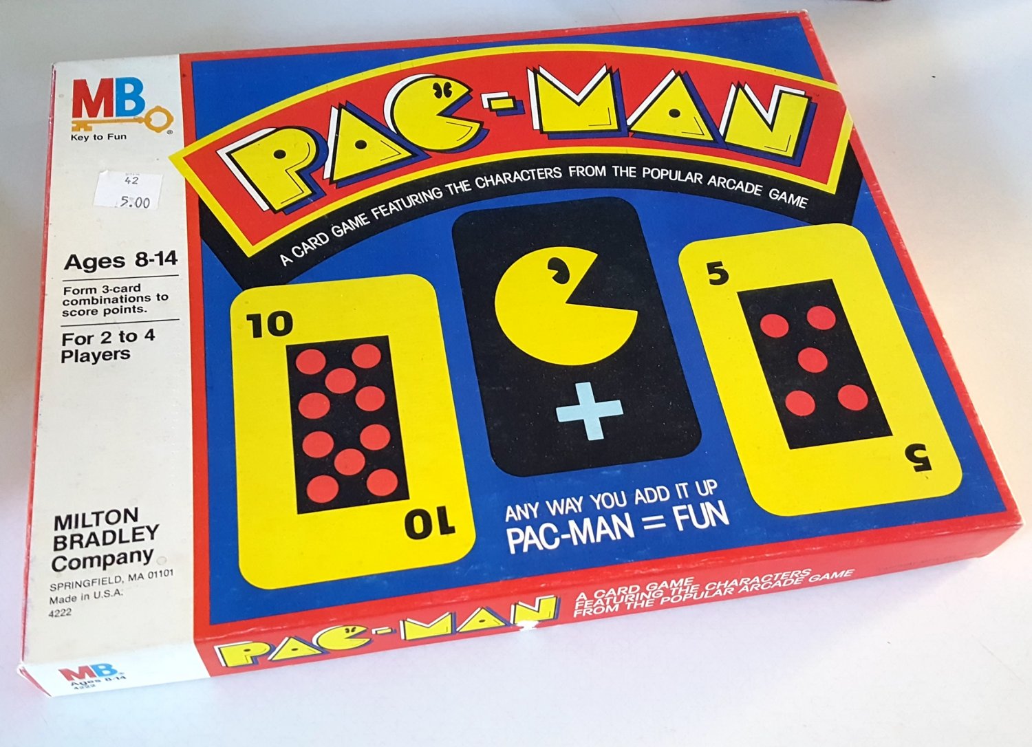 Vintage 1980 MB Pac-Man Card Game