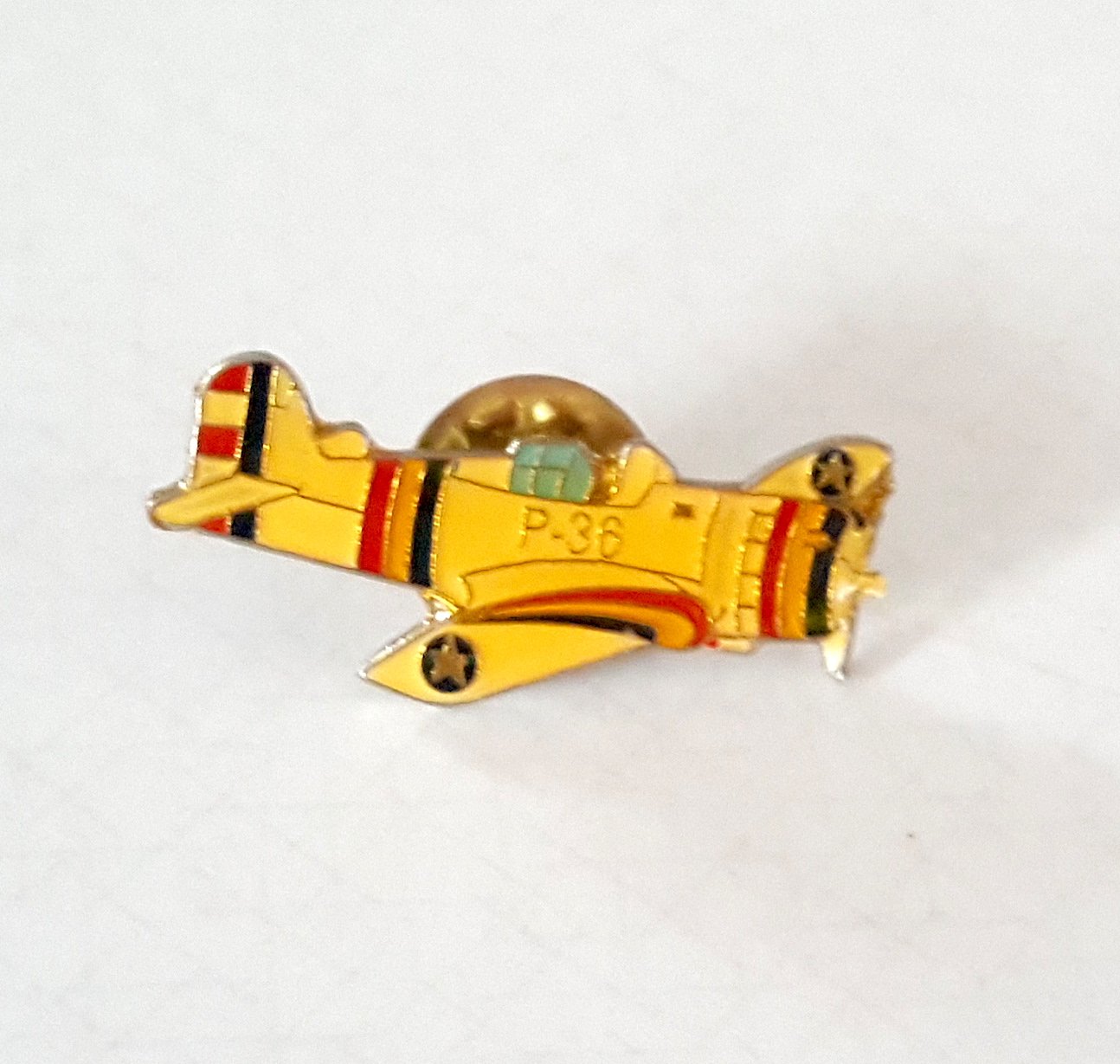 Vintage 1970s US Army P-36 HAWK (Curtiss) Fighter Aircraft Lapel Hat ...