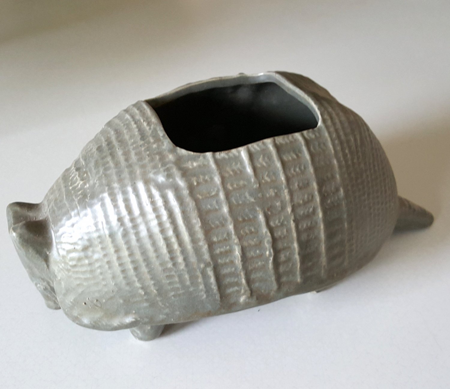 Vintage Armadillo Ceramic Planter